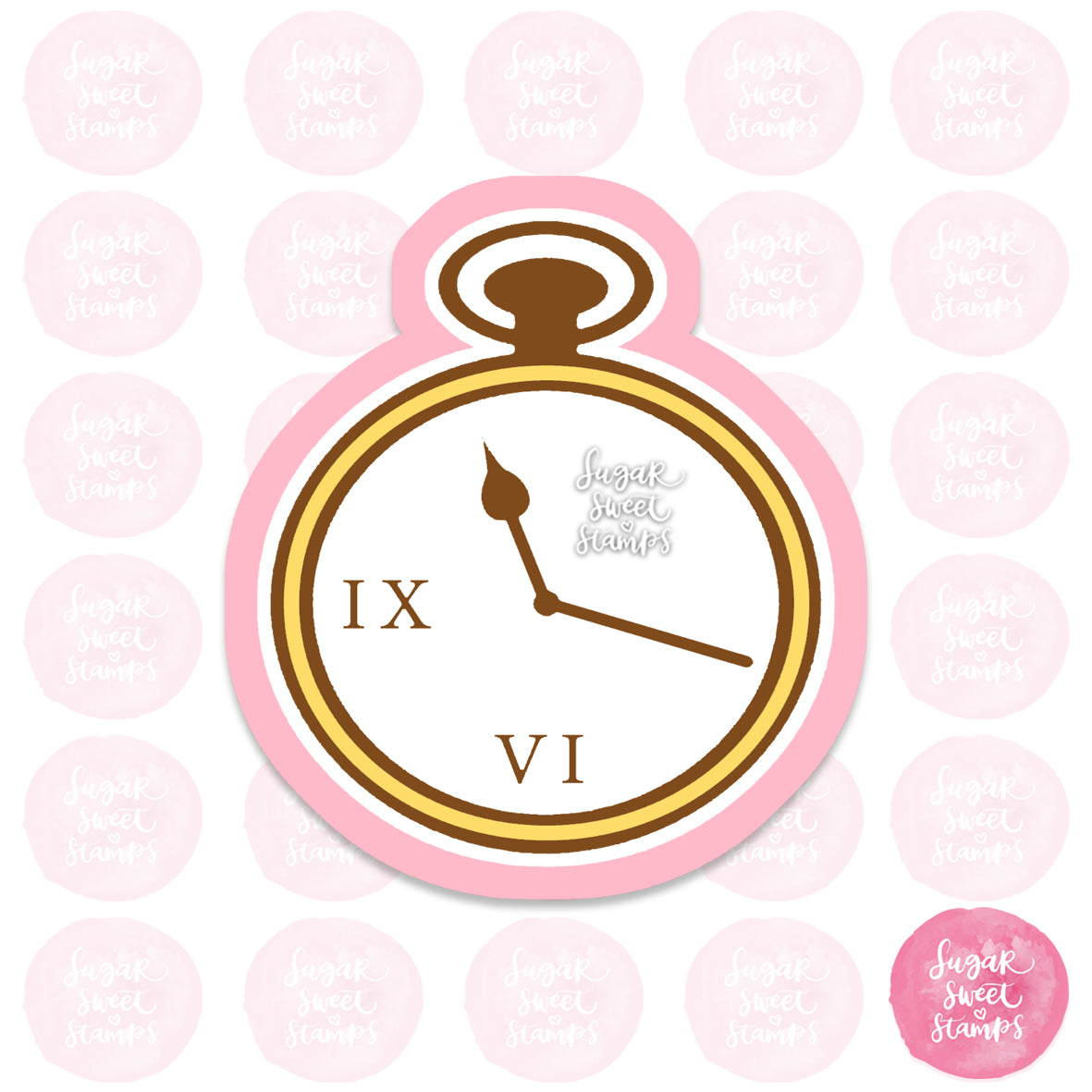 Sugar Sweet Stamps | Object Cookie Cutters | Pocket Watch Cutter