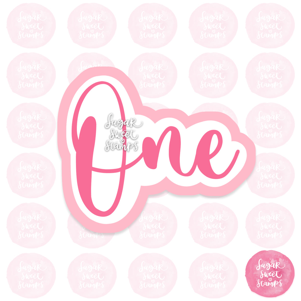 Sugar Sweet Stamps | Milestone Cookie Cutters | Cursive One Cutter