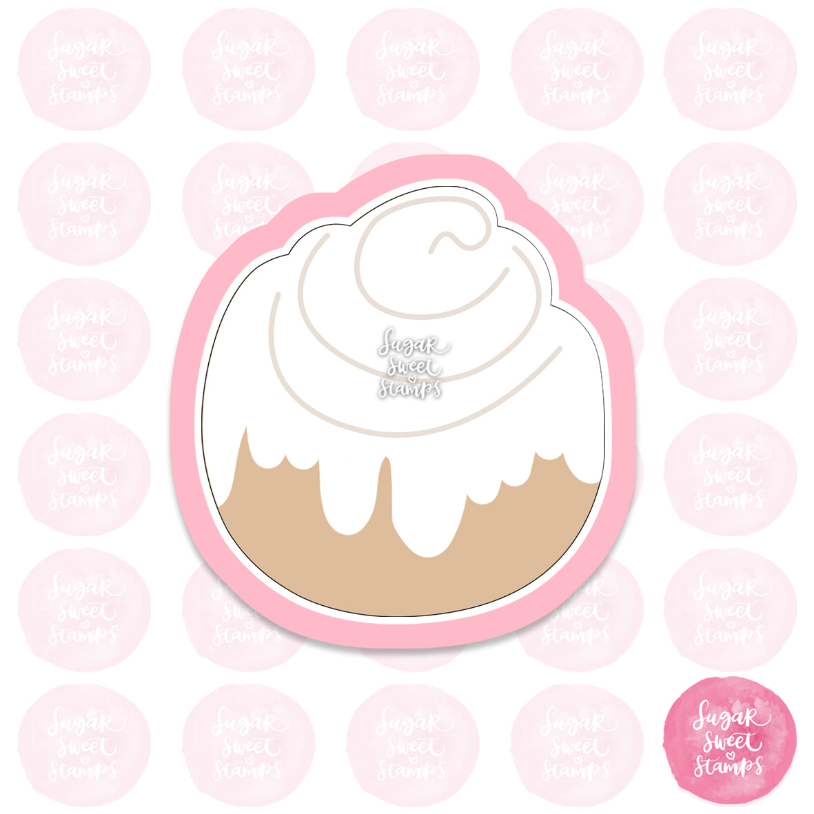 Cinnamon Roll Cookie Cutter – Sugar Sweet Stamps