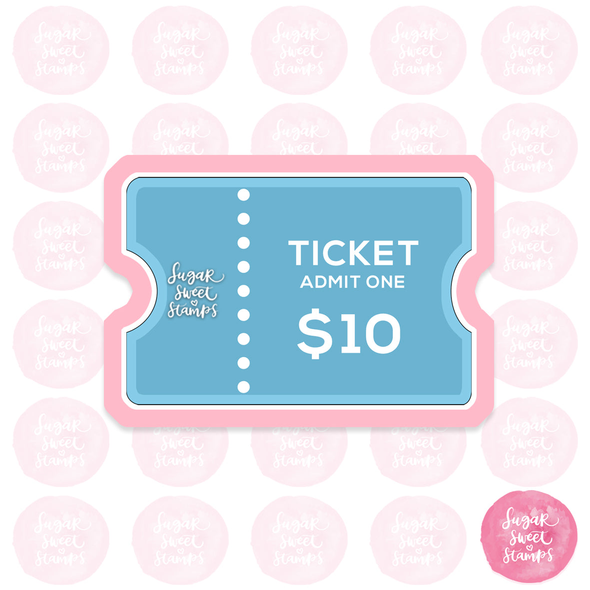 Sugar Sweet Stamps - Miscellaneous Cookie Cutters - Ticket Stub